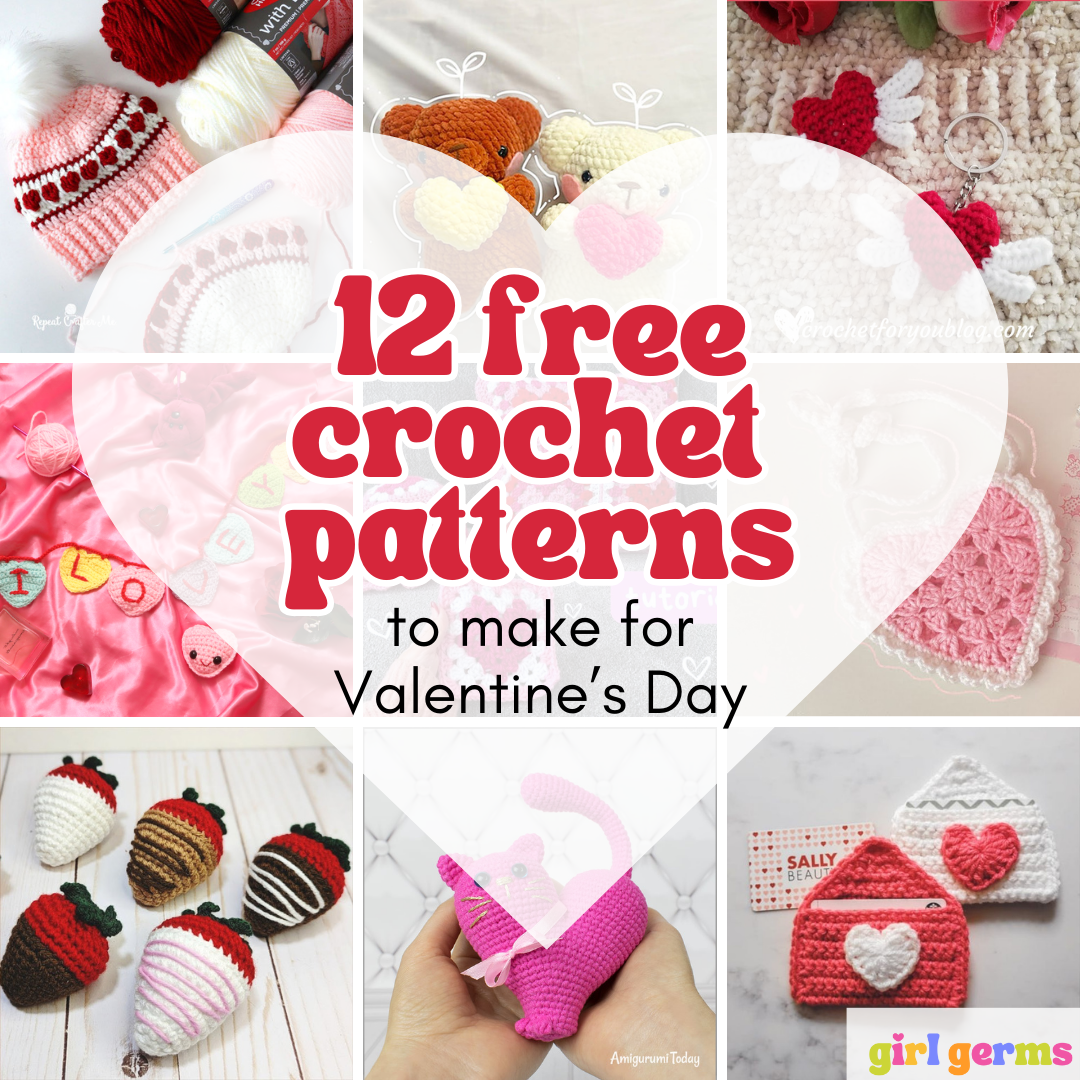 12 Quick Valentine’s Day Crochet Patterns You’ll Adore (Free!) – girl germs